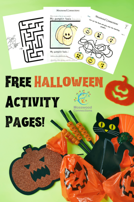 Free Halloween Activity Pages! - Mosswood Connections