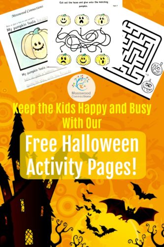 Free Halloween Activity Pages! - Mosswood Connections