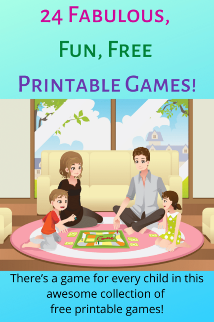 24 Fabulous, Fun, Free Printable Games! - Mosswood Connections